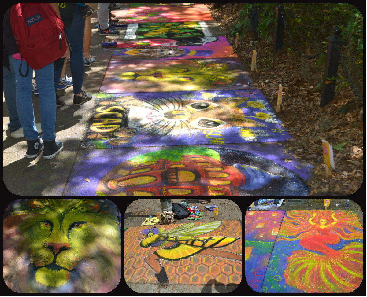 Caramel Curlz & Swirls: The Amazing SCAD Sidewalk Art Festival