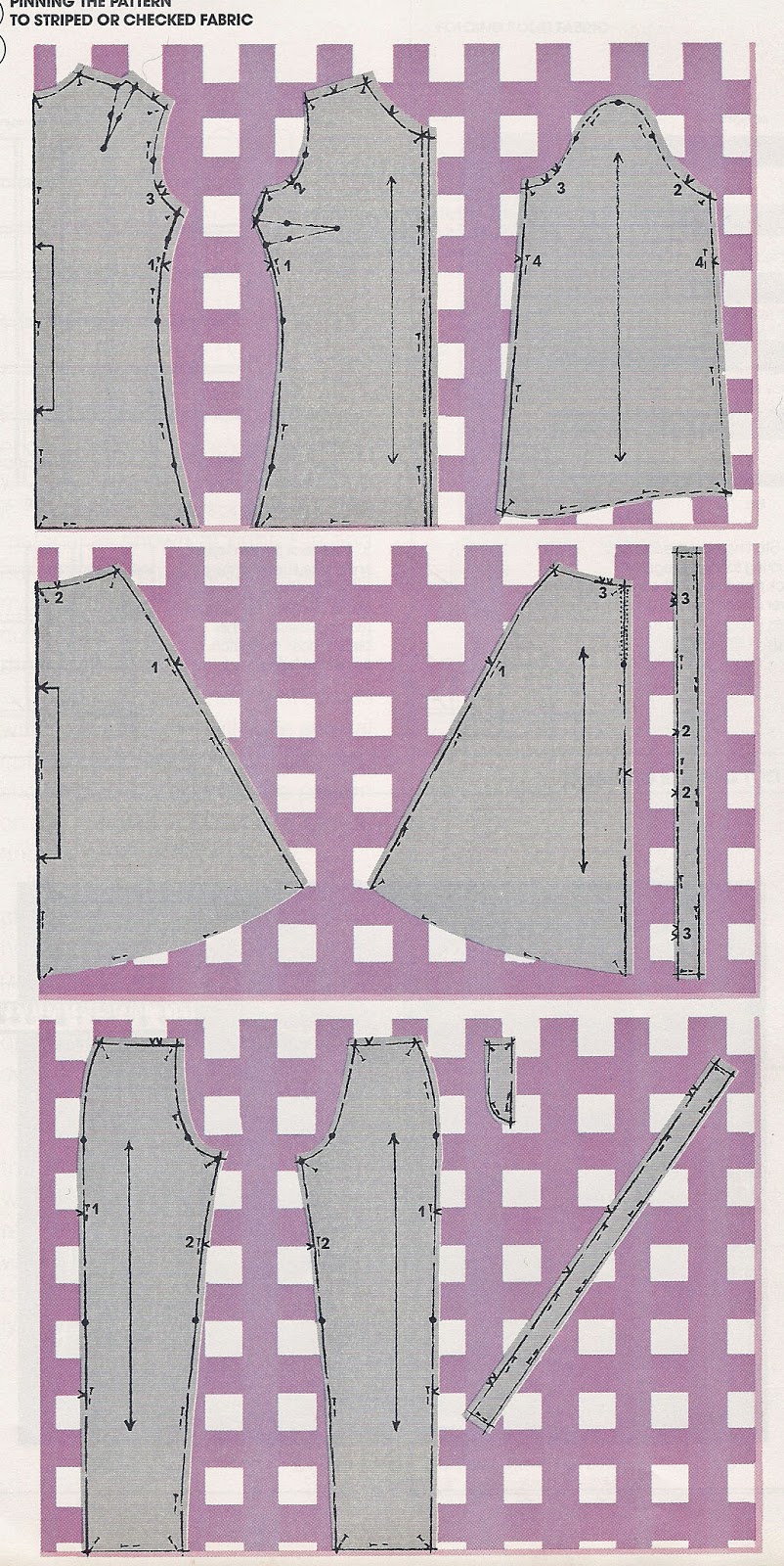 Sewing Scholar: V1C3 Arranging Pattern on Fabric for Cutting Out.