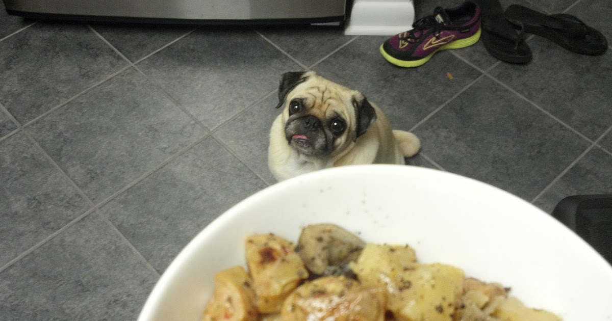 Grubbin' Pugs: Chicken Sausage, Mushroom, and Potato Gratin