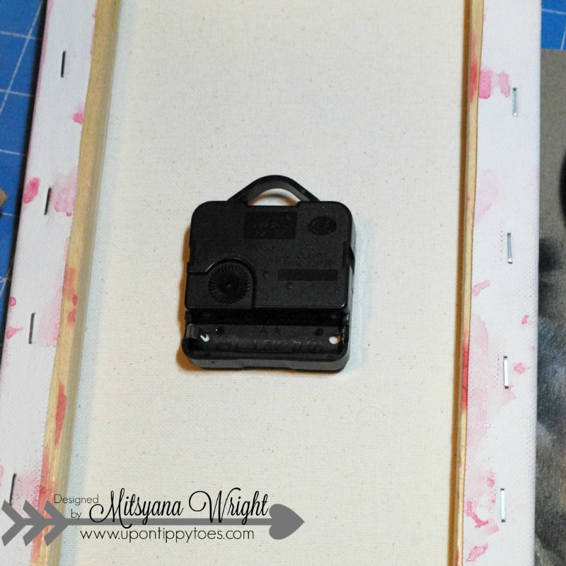 Up On Tippy Toes: Mixed Media Clock