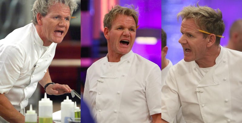 Which Gordon Ramsay Scream Face Are You Based on Your MBTI?