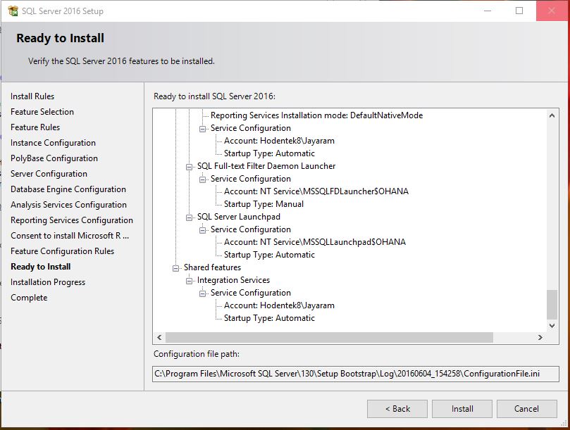 HodentekMSSS: Installing SQL Server 2016 Developer Edition
