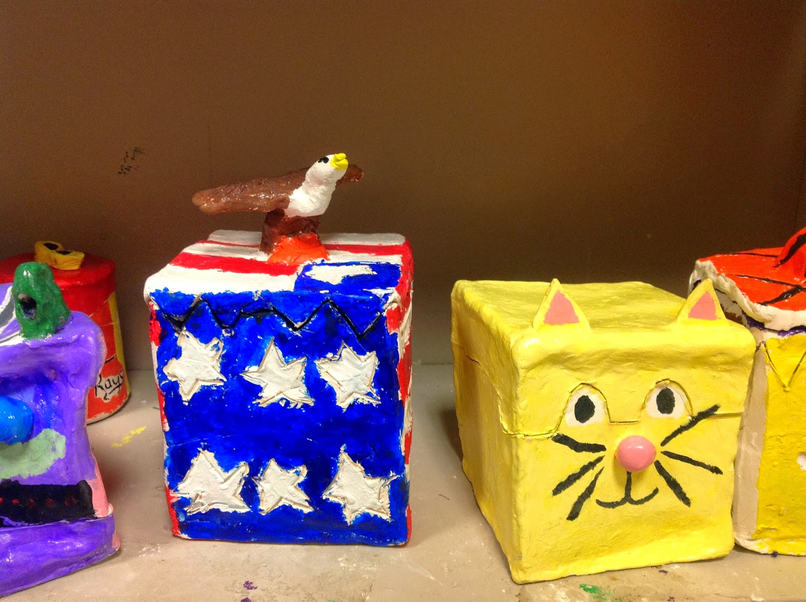 Miss Arty Pants: Themed Clay Boxes