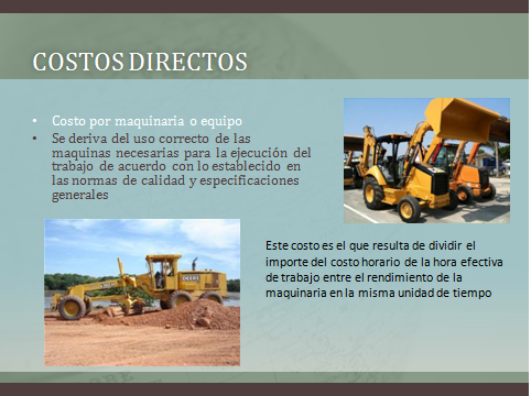 Arquitectura: COSTOS DIRECTOS