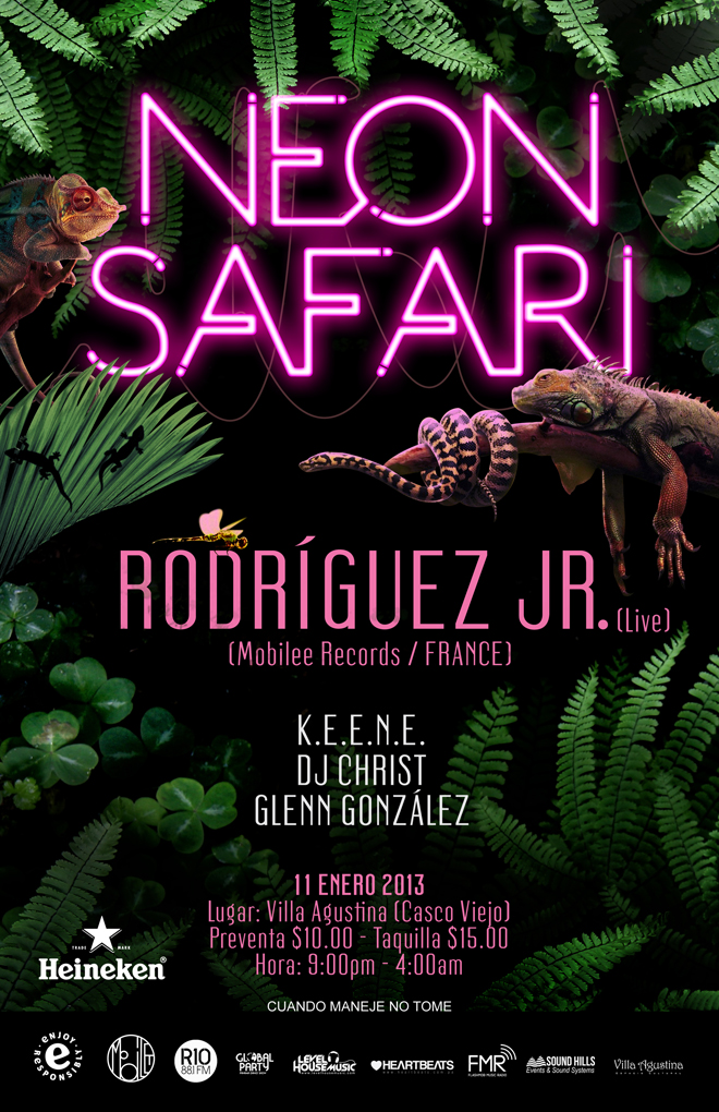 Neon Safari con Rodriguez JR cambia de fecha. ~ ElectronicaPanama.com ...