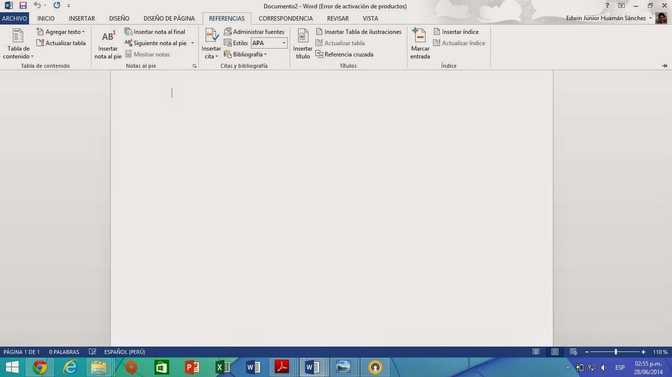 La Universidad: Referencias en Word
