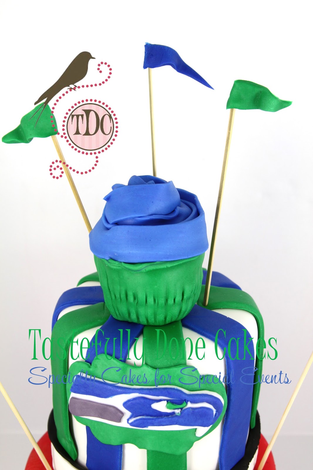 Tastefully Done: Sea Hawks Cake & Black Hawks Cake