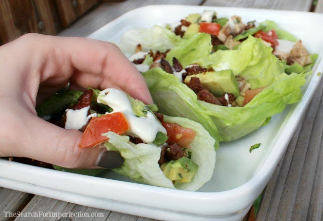 CHICKEN, BACON, AVOCADO RANCH LETTUCE WRAPS - Eat Well