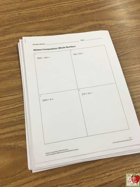 An Apple For The Teacher: How I Assess My Students at the Beginning of ...
