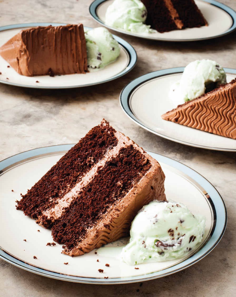 CHOCOLATE SOUR CREAM LAYER CAKE WITH MILK CHOCOLATE BUTTERCREAM Fresh chocolate-sour-cream-layer-cake-with-milk-chocolate-buttercream-fresh