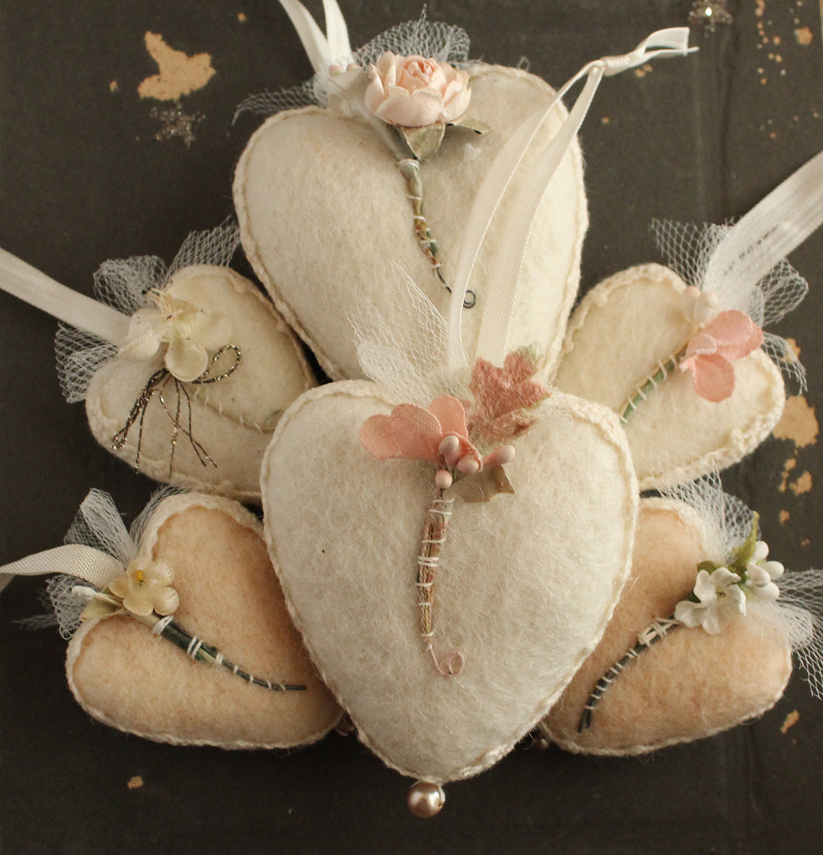 the adventures of bluegirlxo: Silk Velvet Heart Collection...