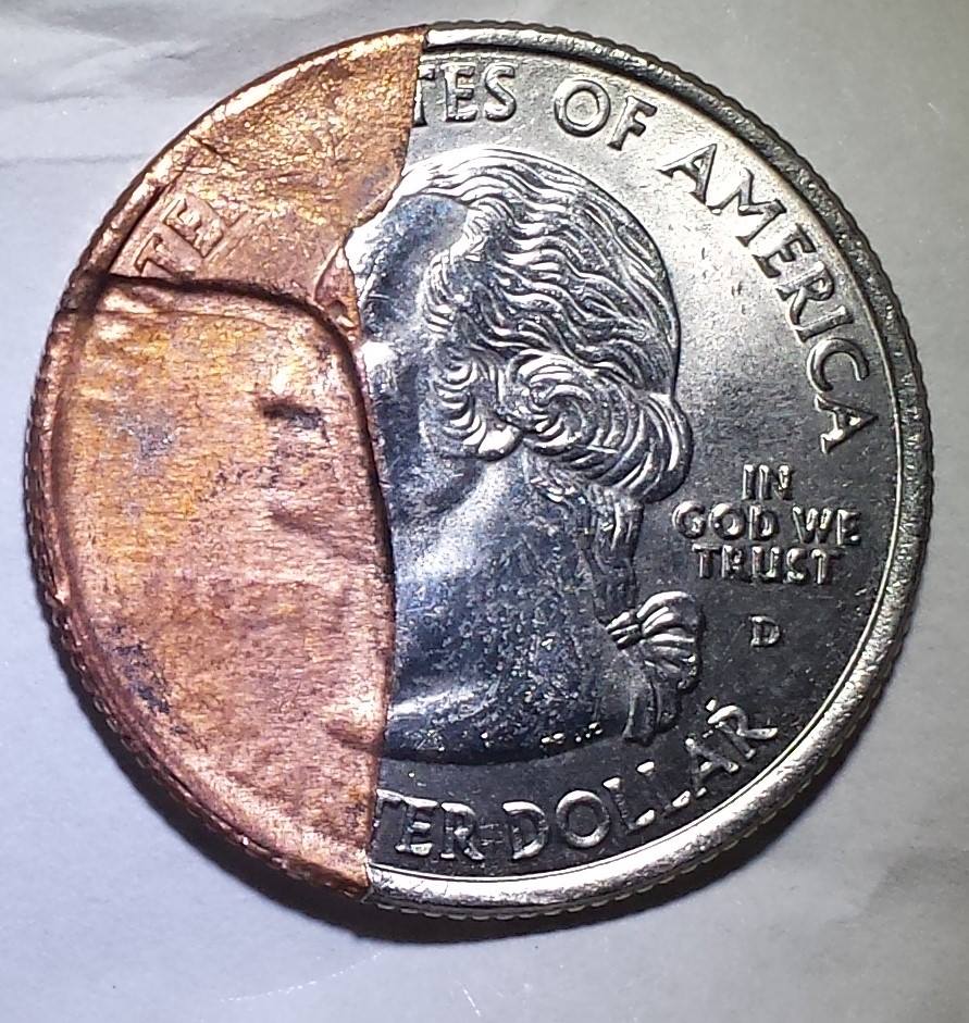 Adventures in Coin Roll Hunting: Clad Coinage - Missing Clad Layer Errors