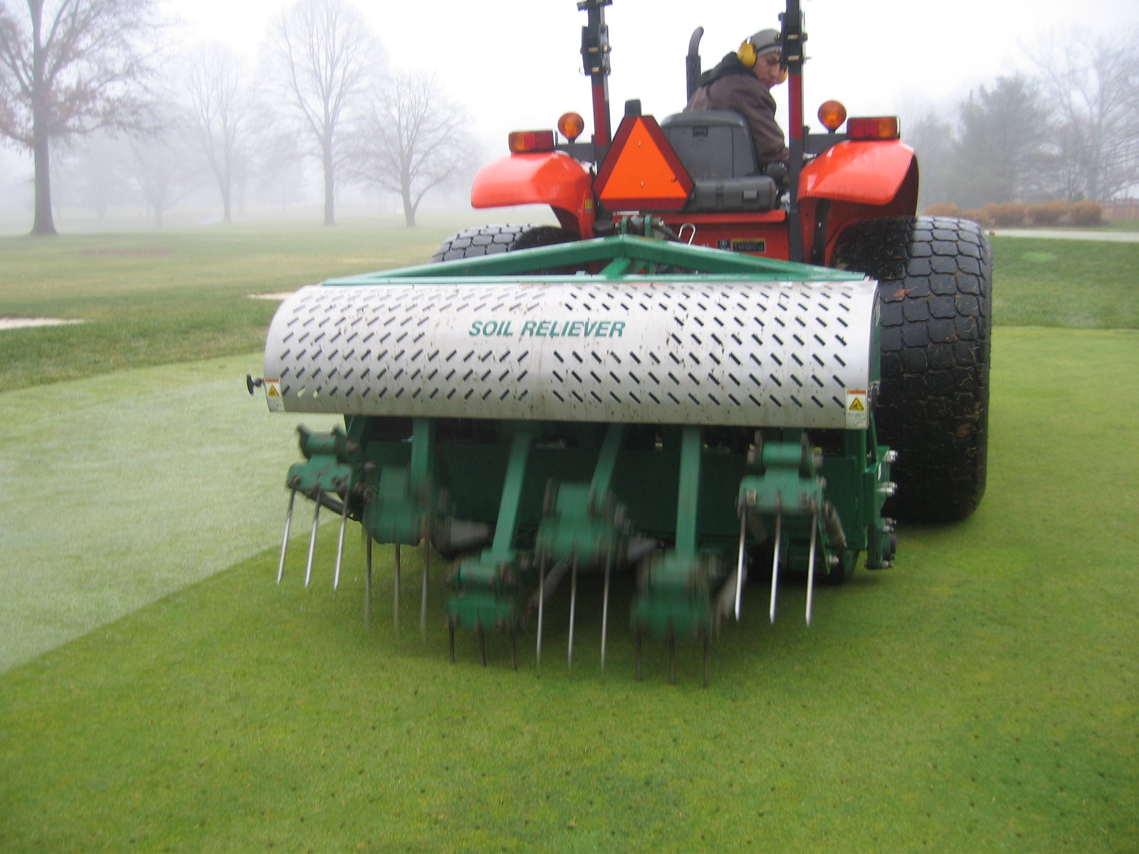 Madison Golf Club Maintenance Blog: Deep Tine Aeration