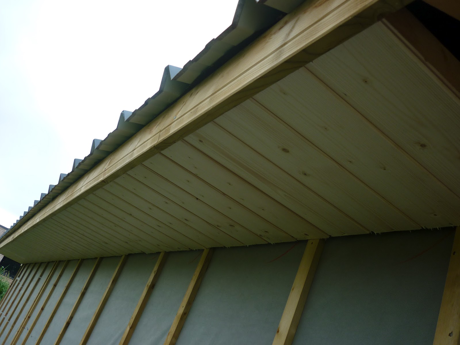 Construction de notre maison à Agnos: Avant toit