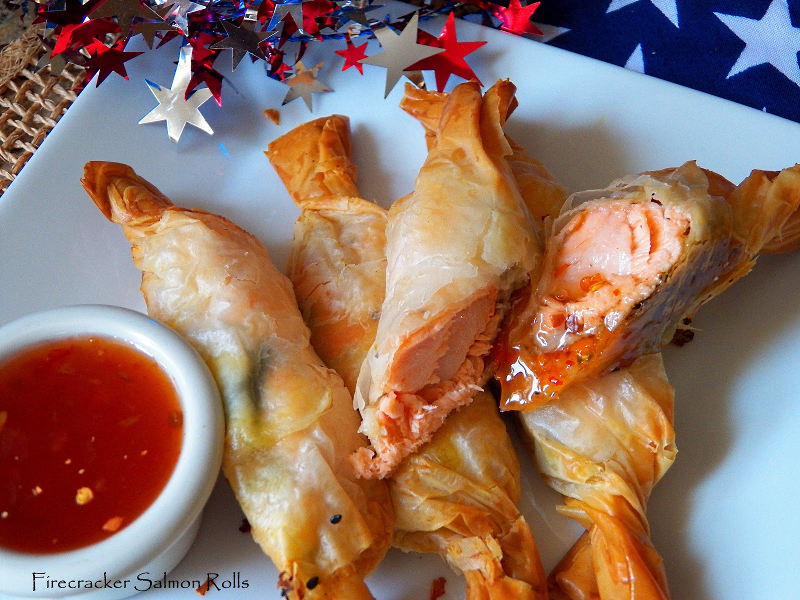 Firecracker Salmon Rolls Recipe