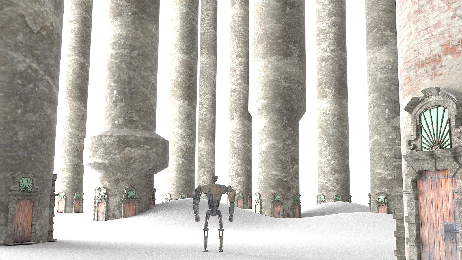 Robots and Chocolates: Daily render: Towers