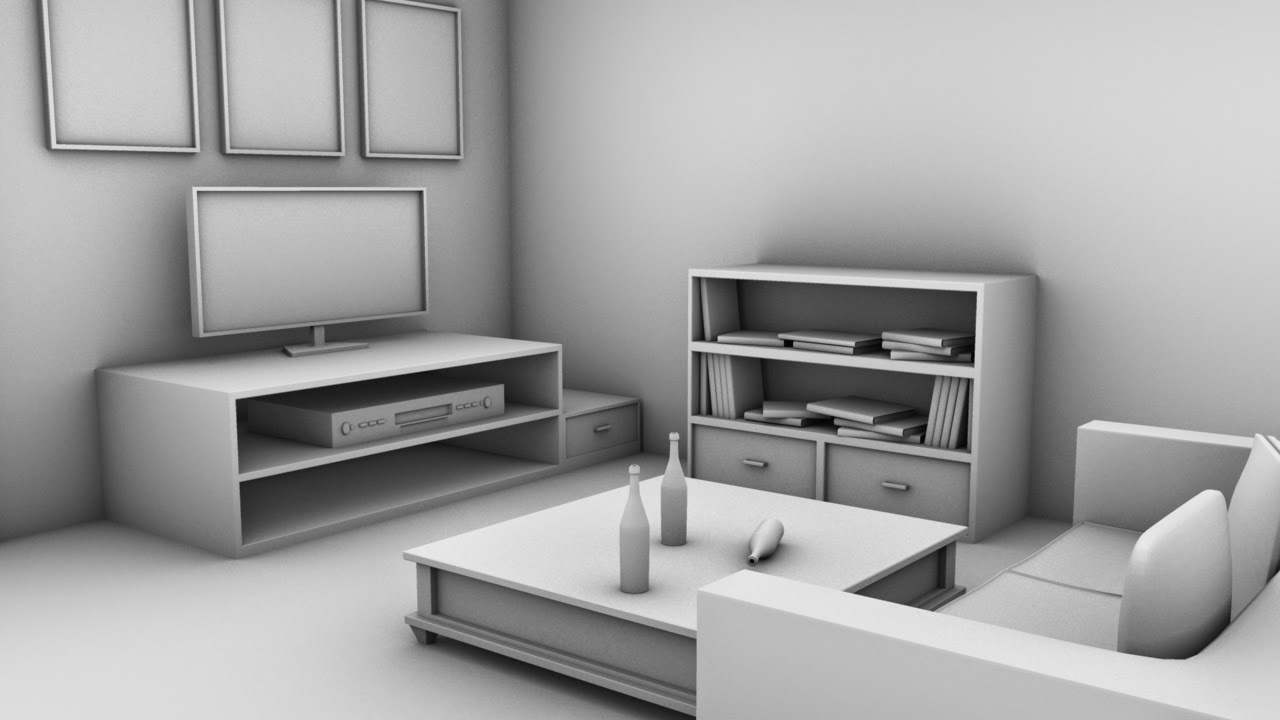 3D Works: Interior Modeling in Maya