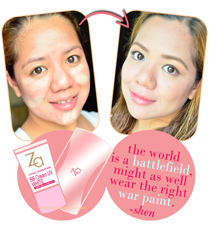 Za Total Hydration BB Cream UV White and Perfect-Fit Two-Way Foundation ...