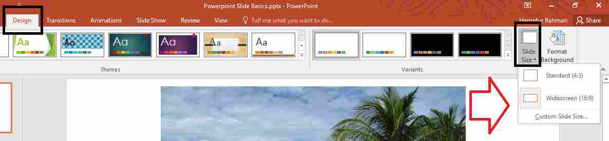 PowerPoint Basic of Slide setup | HrTech-TutorialsPoint