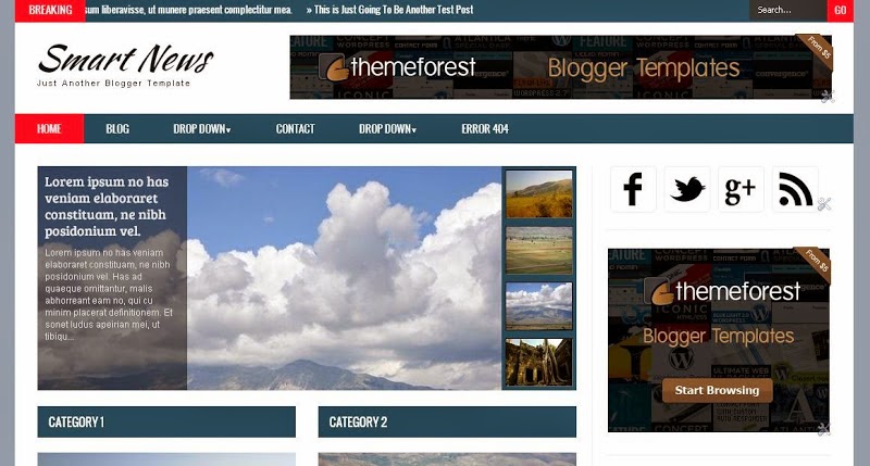 Smart News Blogger Template