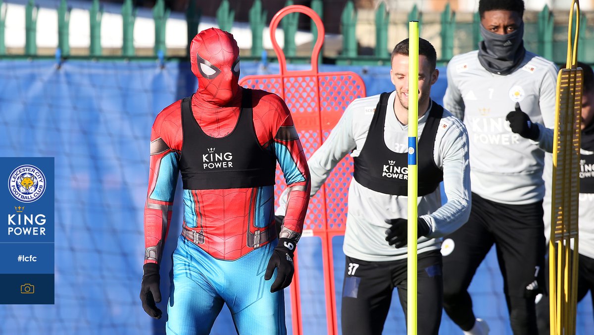 Jamie Vardy Wears Spider-Man Costume in Leicester City Training ...