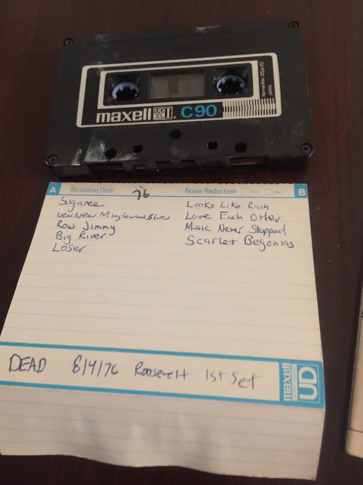 Grateful Seconds: My First Soundboard Tape: 1976-08-04 Roosevelt Stadium