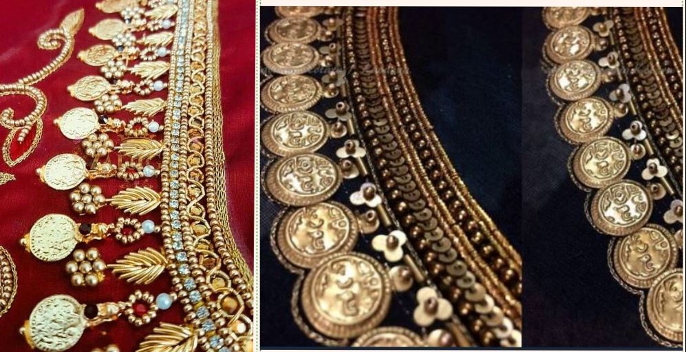 Embellished Kasu Blouse designs