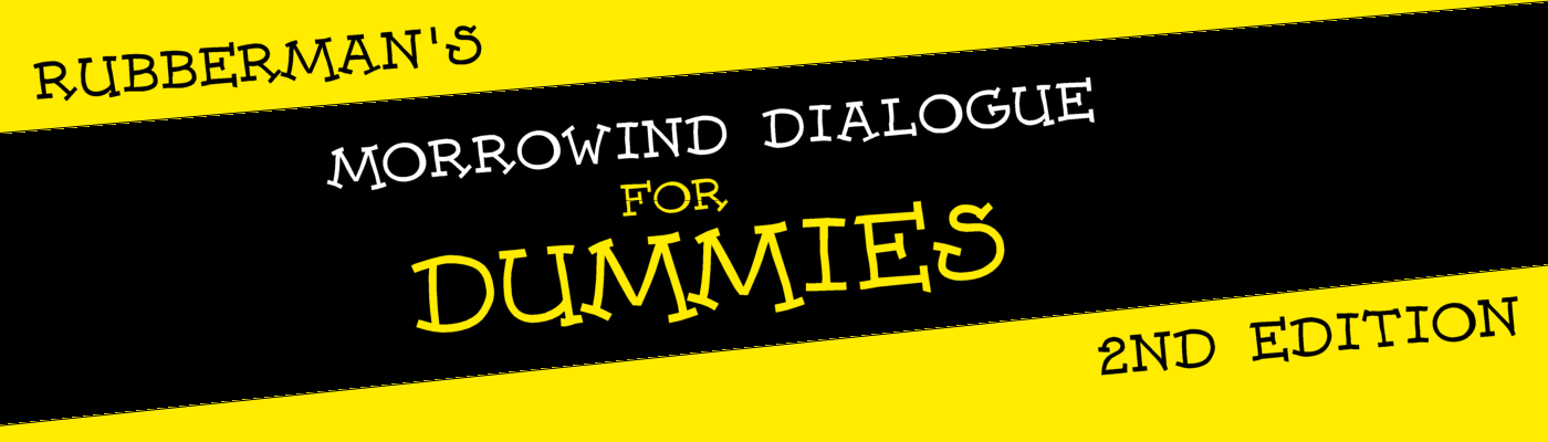 Dialogue for Dummies at Morrowind Nexus - Mods and community