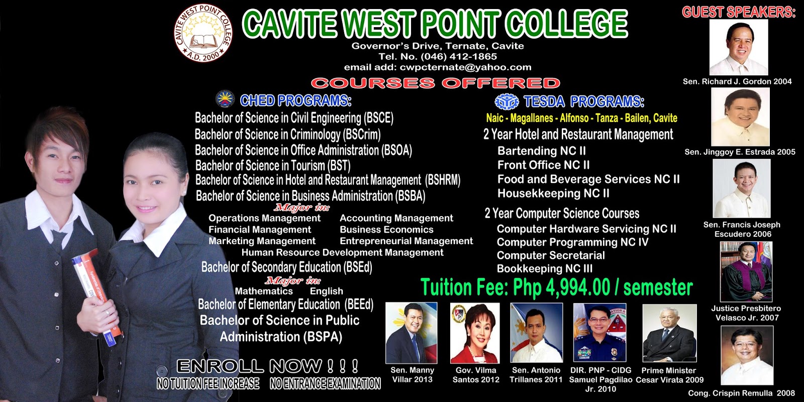 Cavite West Point College: BASIC INFORMATION ABOUT CAVITE WEST POINT ...