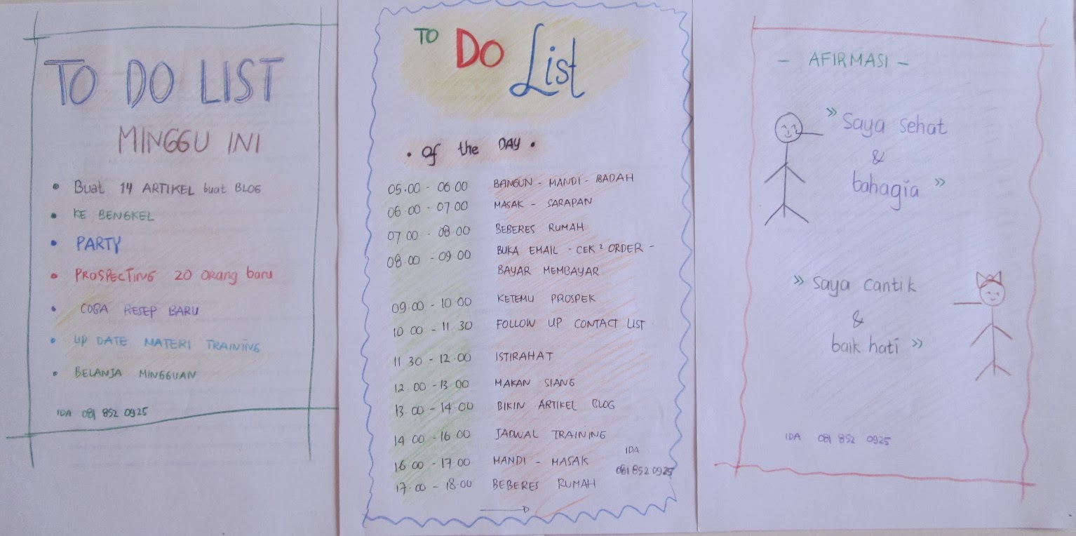 Sukses No 1: Cara Membuat To Do List