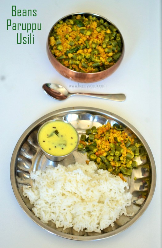 Beans Paruppu Usili Recipe | Paruppu Usili | Beans Usili | Happy's Cook