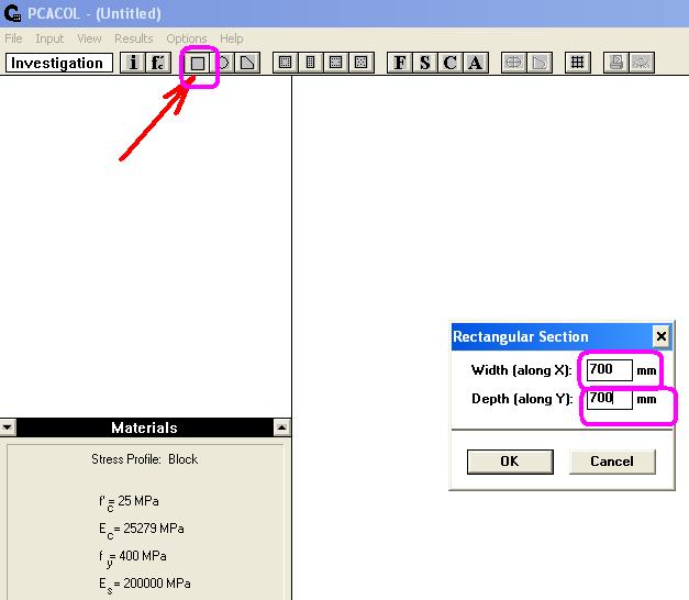 struktur beton 1: Diagram Interaksi Kolom PCAColumn