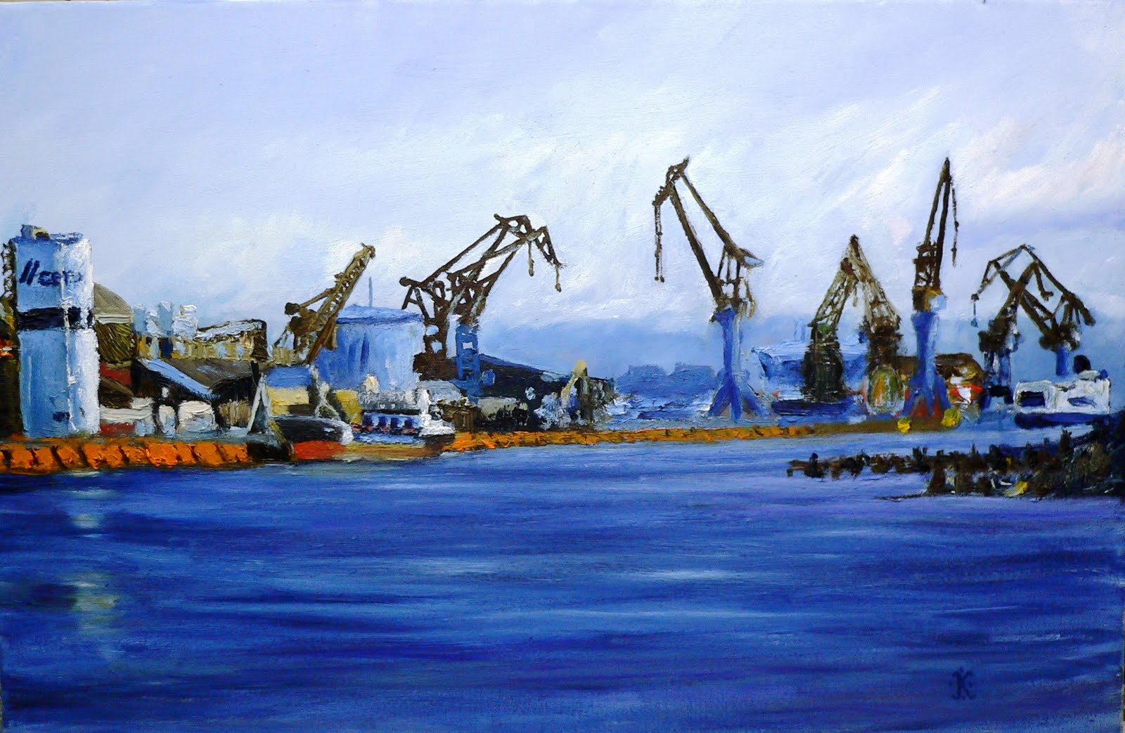 Landskrona hamn juldagen