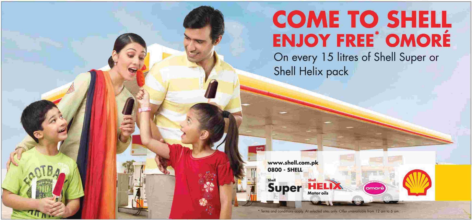 COME TO SHELL ENJOY FREE OMORE | on every 15 litters of Shell Super or ...