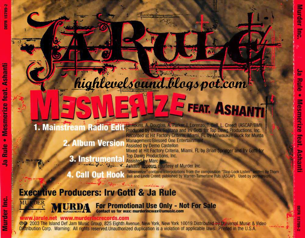 highest level of music: Ja Rule Feat. Ashanti - Mesmerize-(Promo_CDS ...