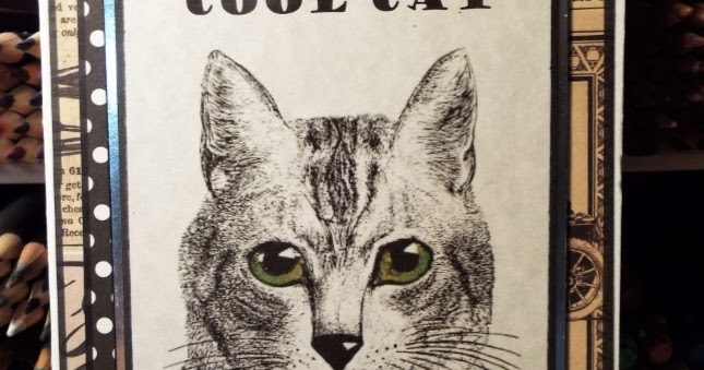 Magenta: Making a Cool Cat Card and a Few Tips and a Freebie