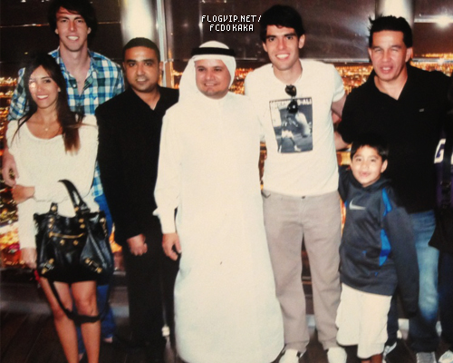 Kaka & His Family in Dubai | Real Madrid vs Levante 2012