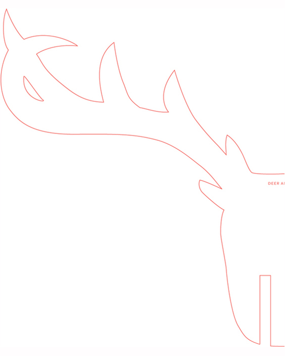 bright & bold: DIY deer head