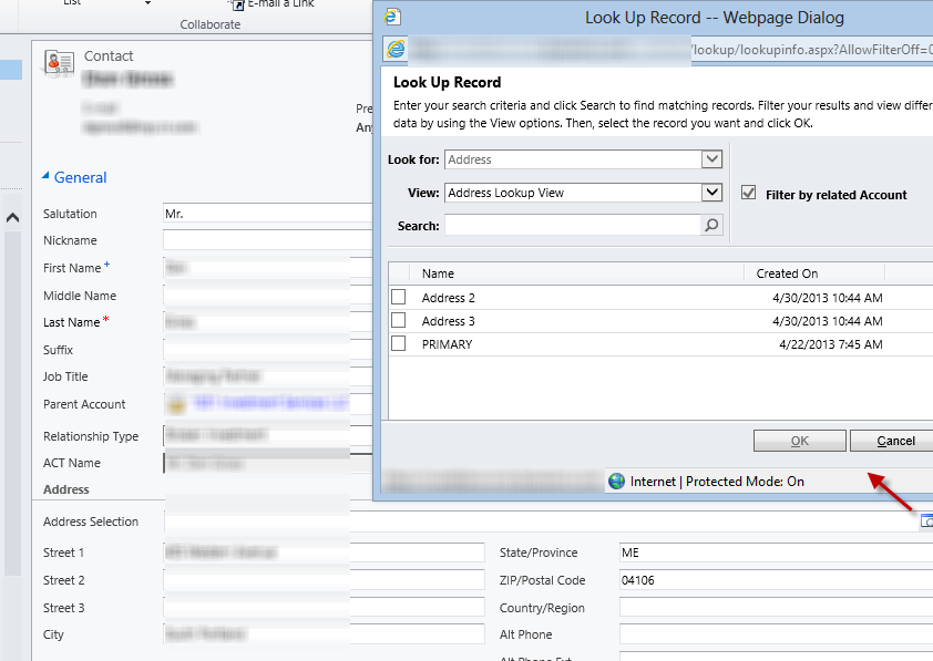 Practical Dynamics CRM: Contact Address Solution