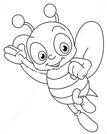 Planse de colorat si fise pentru copii: ALBINA - PLANSE de colorat cu ...