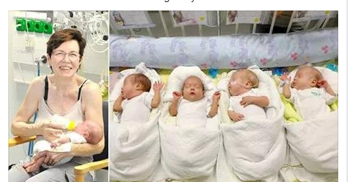 Amazing! 65-year-old woman gives birth to quadruplets - rftalk