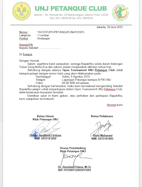 Surat Undangan Kejuaraan Bulan Agustus 2015 ~ UNJ PETANQUE CLUB ...