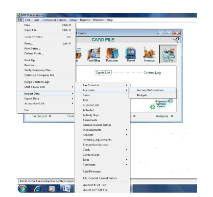 Import Daftar Akun pada MYOB Accounting Plus V18 - Our Akuntansi