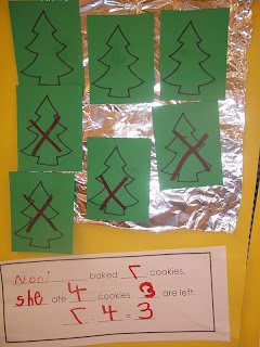 Mrs. Wood's Kindergarten Class: Christmas Cookie Subtraction