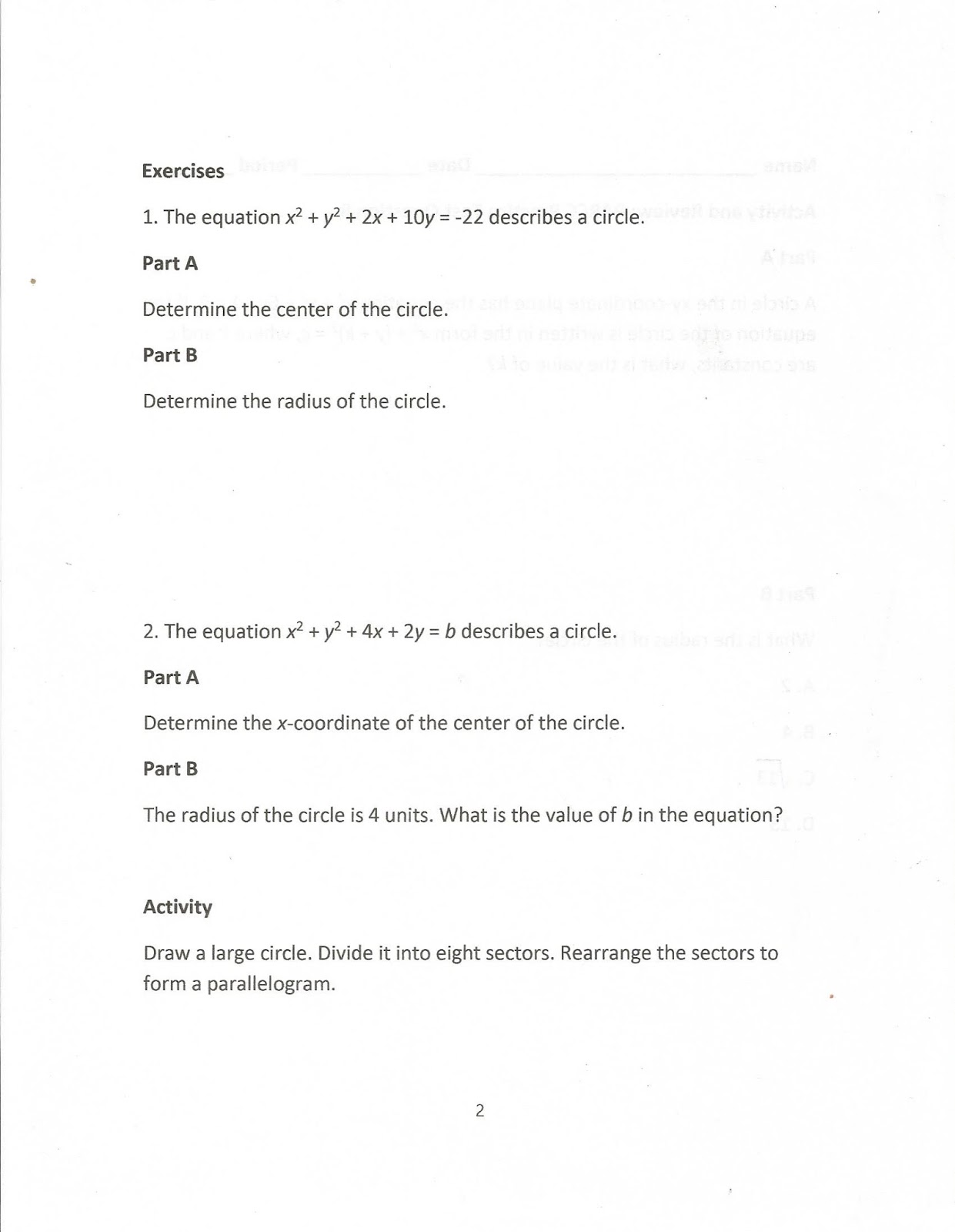 Geometry, Common Core Style: April 2016