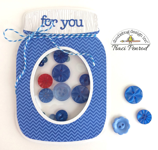 Doodlebug Design Inc Blog: Color Challenge: Blue Jean Cards by Traci Penrod