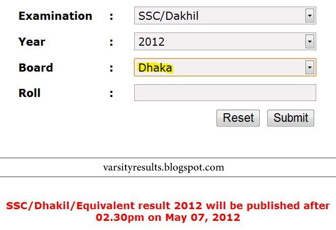 Best Education Online: SSC Exam Results 2012 Dhaka Board