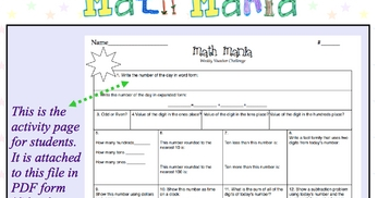 The Best of Teacher Entrepreneurs: FREE MATH LESSON - Math Mania Weekly ...