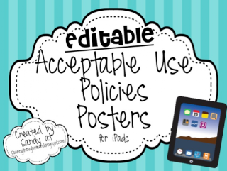 Editable iPad Rule Posters are here! - Hello Sandy Patterson