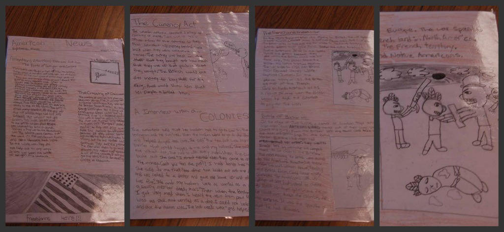 Teaching star students: 13 Colonies Project